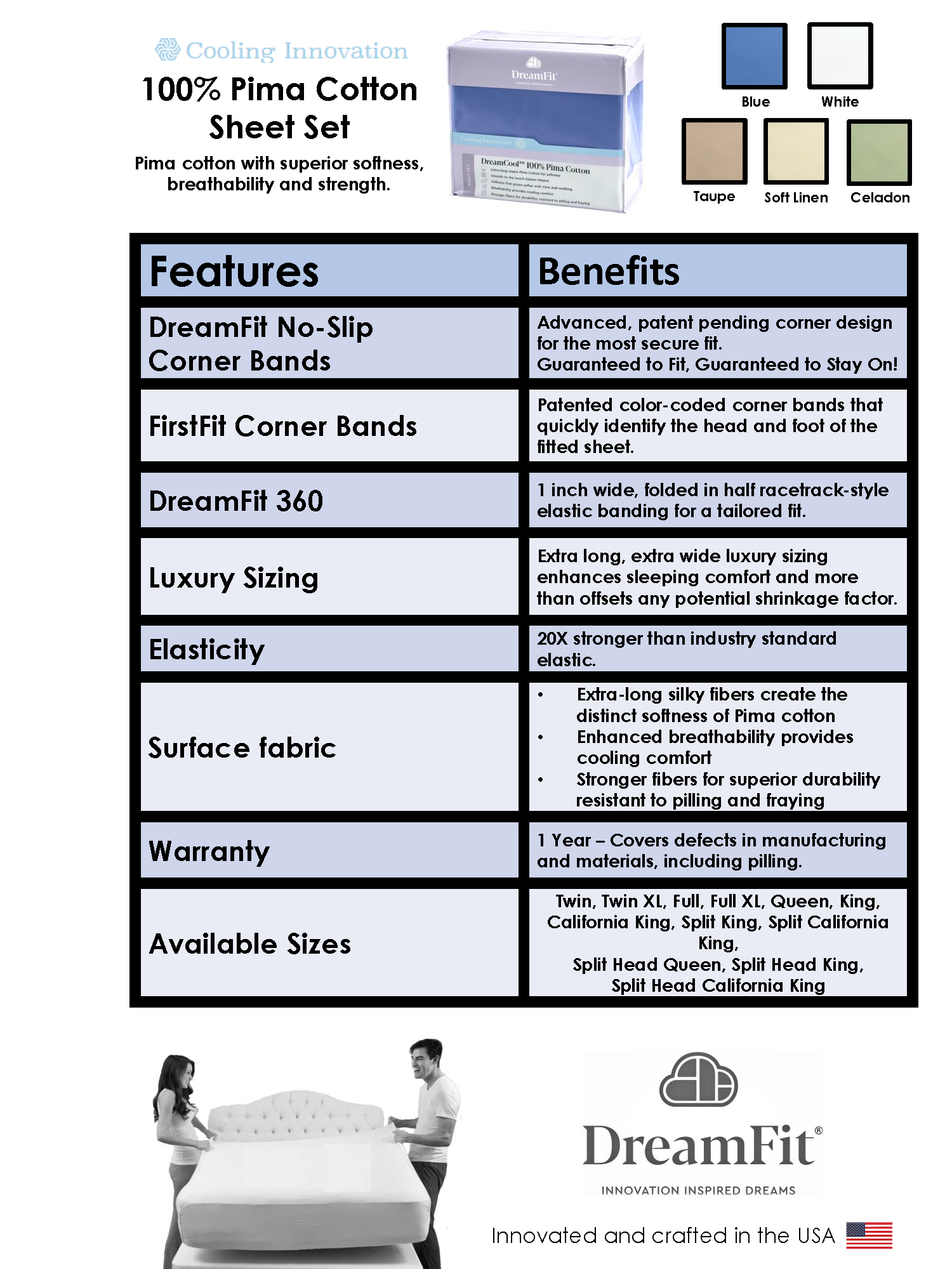 DreamFit Sheets - Relax in Comfort